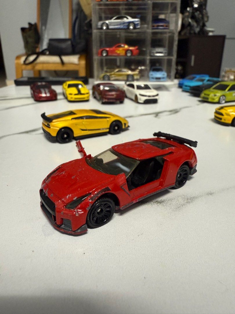 Matchbox Nissan Nismo GTR R35 Accident Car (cun untuk diorama bengkel ...