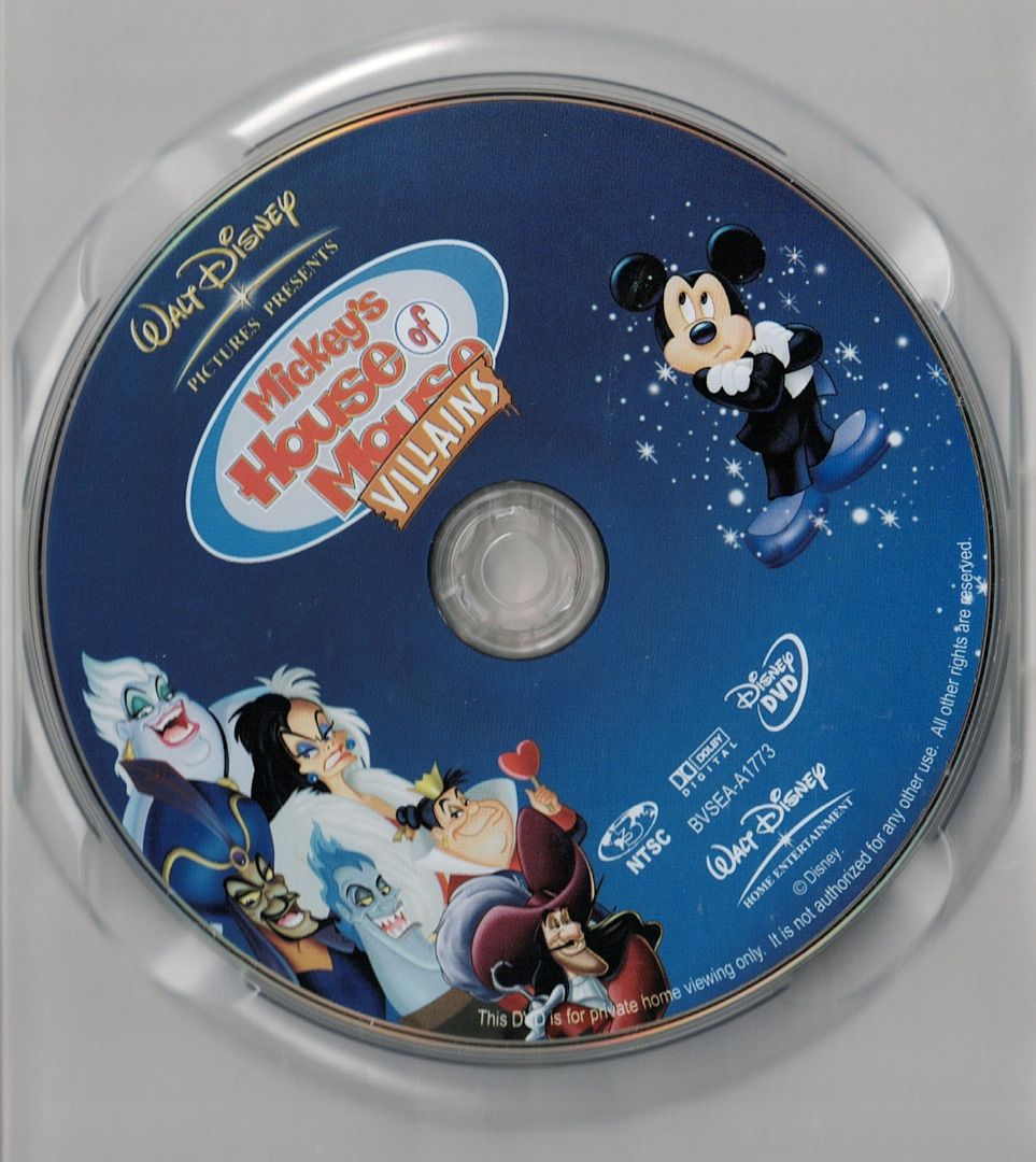 Mickey's House of Mouse Villains ***original dvd***, Hobbies & Toys ...