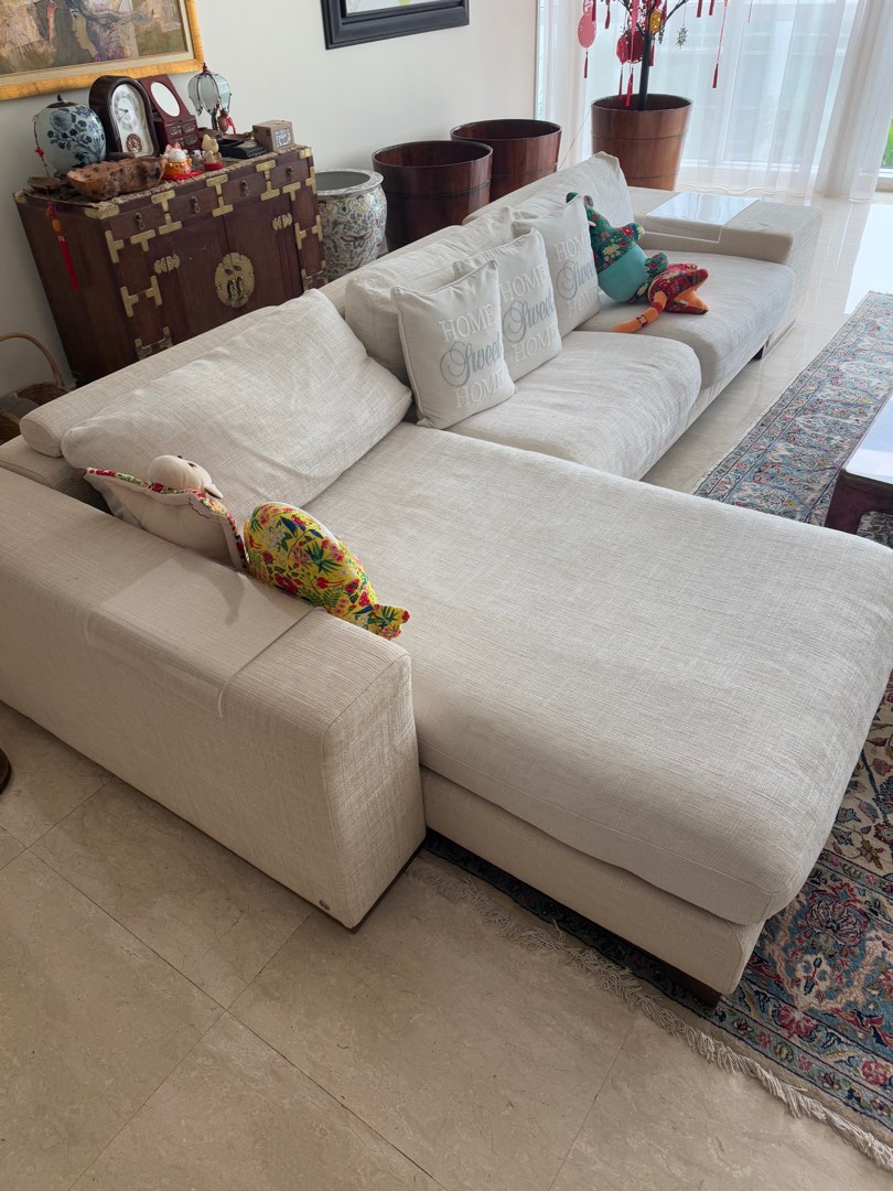 85% OFF Natuzzi Domino 2226 Italian Sectional L shaped sofa - excellent ...