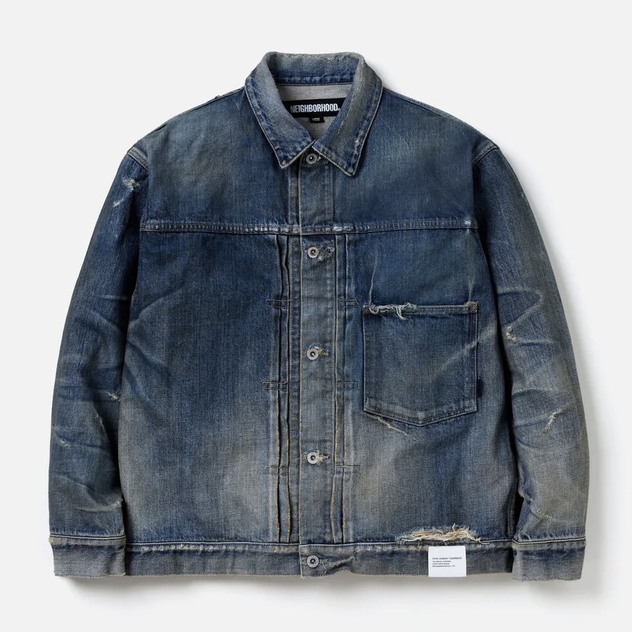 Neighborhood Savage Denim Type-1 Jacket Indigo FW24, 男裝, 外套及戶外衣服 ...