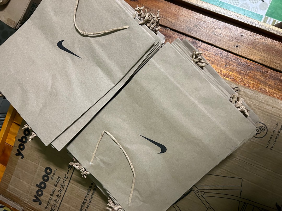 Nike paper bag, Furniture & Home Living, Cleaning & Homecare Supplies ...