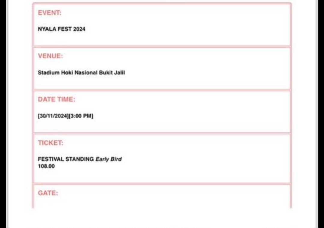 nyala fest concert mur mur, Tickets & Vouchers, Event Tickets on Carousell