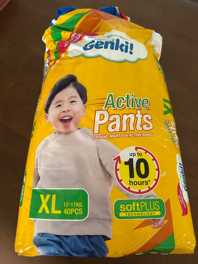 [OPENED] GENKI PANTS XL, Babies & Kids, Bathing & Changing, Diapers ...