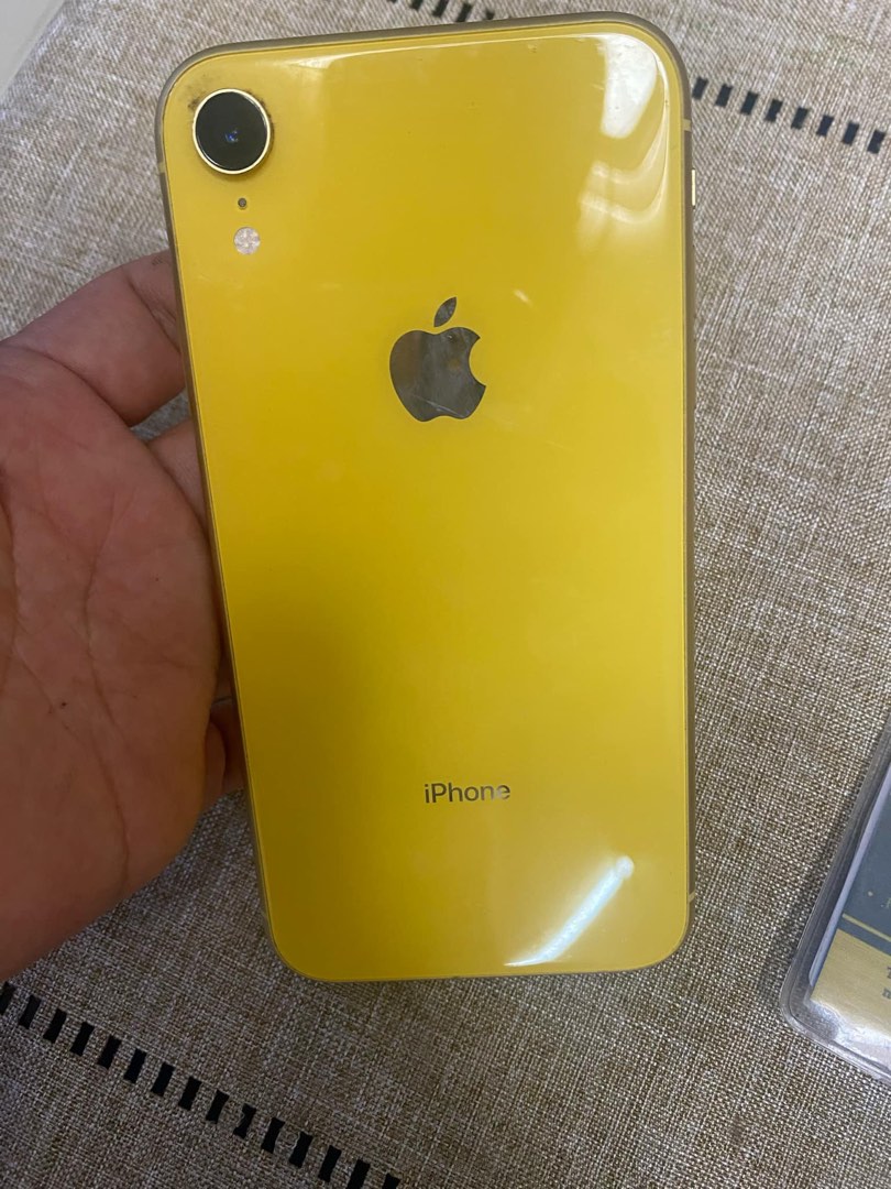 Original Iphone xr with original box/yellow color, Mobile Phones ...