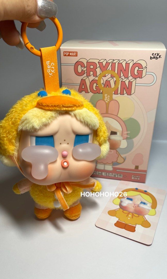 Pop Mart CRYBABY Crying Again Vinyl Plush Pendant, Hobbies & Toys, Toys ...