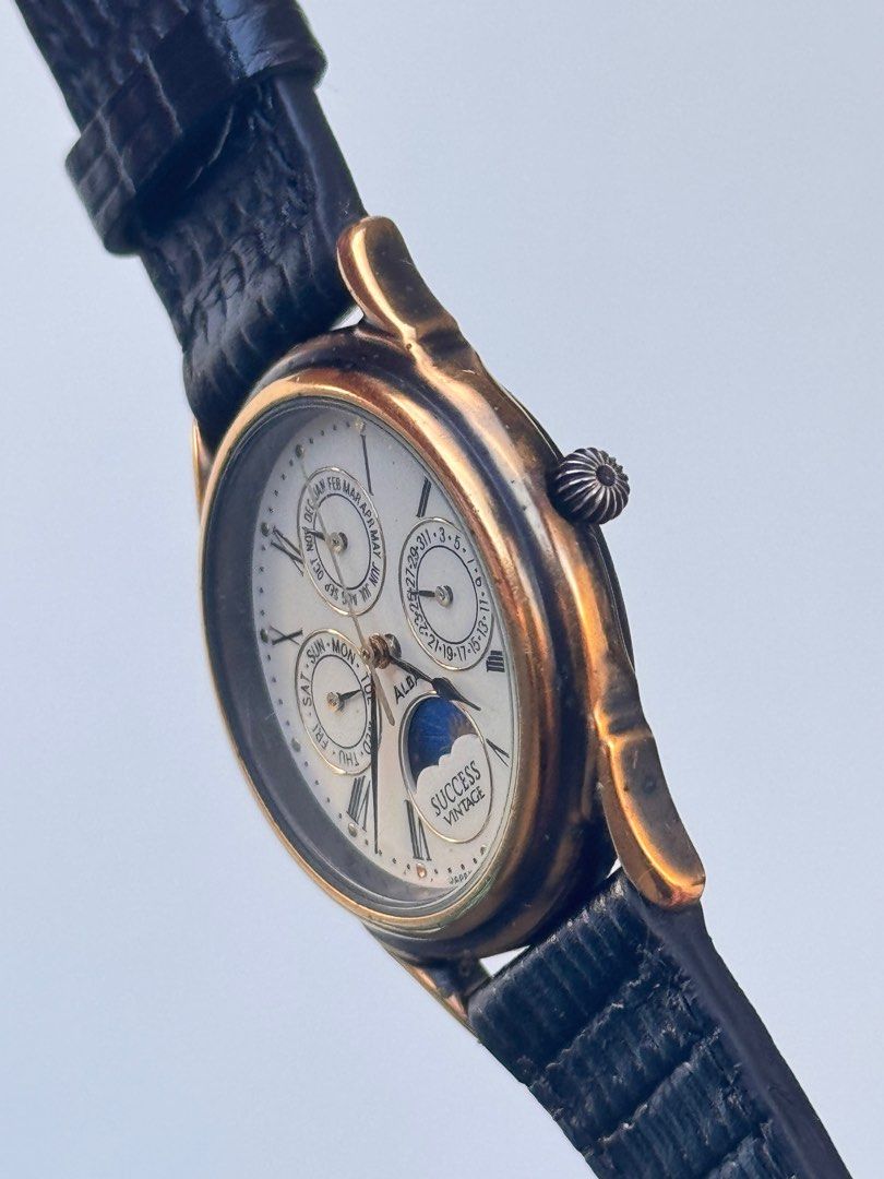 Rare Seiko Alba Success Vintage Sun and Moon Phase Watch, Men's Fashion ...