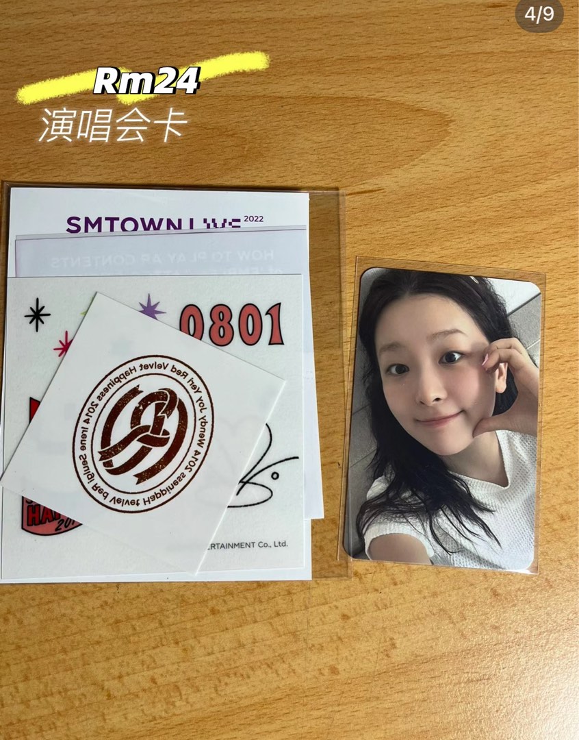 Red Velvet concert card, Hobbies & Toys, Collectibles & Memorabilia, K ...