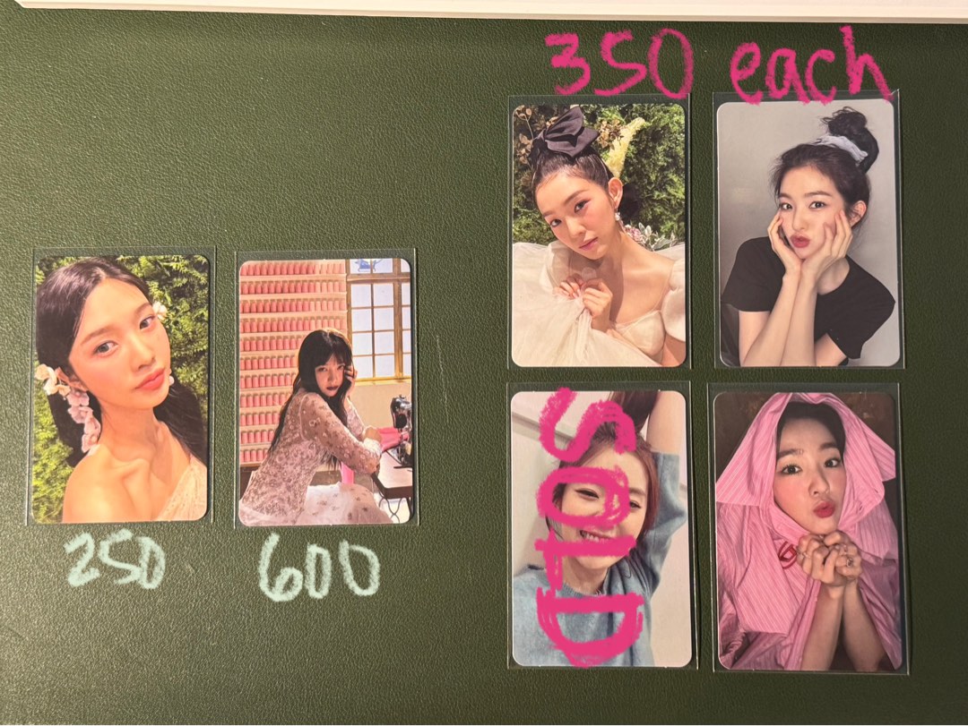 red velvet irene joy pc photocards birthday feel my rhythm queendom ...