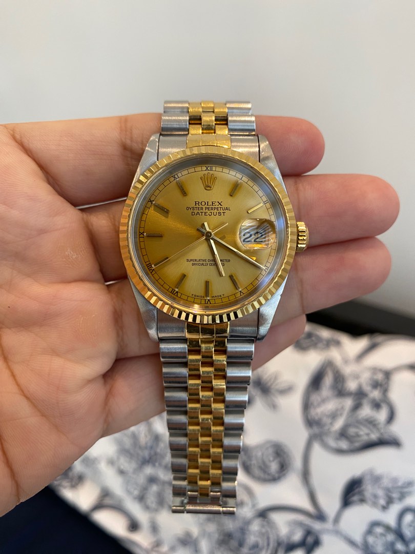 Rolex Datejust 36mm 16233 Complete, Luxury, Watches on Carousell