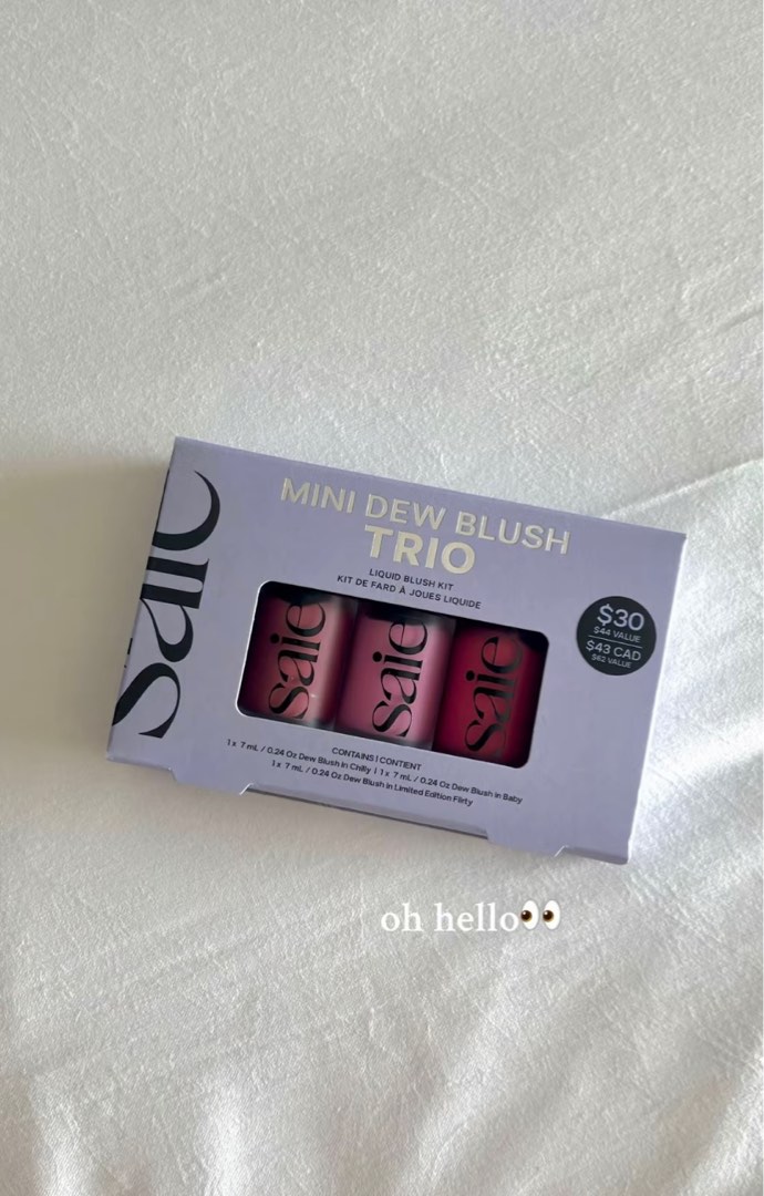 Saie Dew Blush Mini Trio, Beauty & Personal Care, Face, Makeup on Carousell