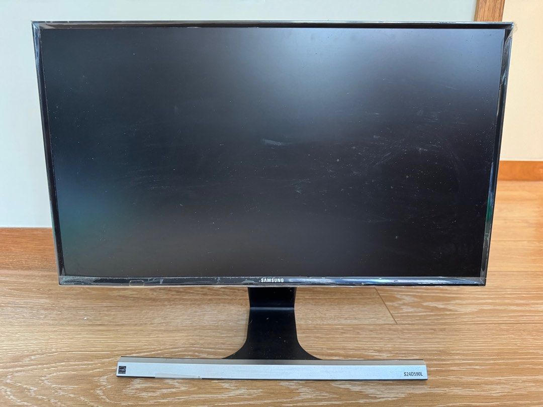 Samsung monitor screen (model: S24D590PL), 電腦＆科技, 電腦周邊及配件, 電子屏幕 - Carousell