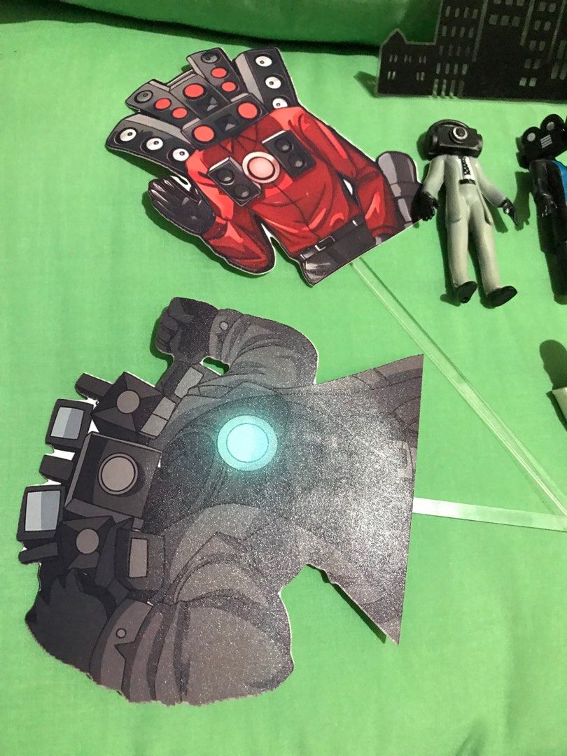 Skibidi Toilet Cake Topper, Hobbies & Toys, Stationary & Craft ...