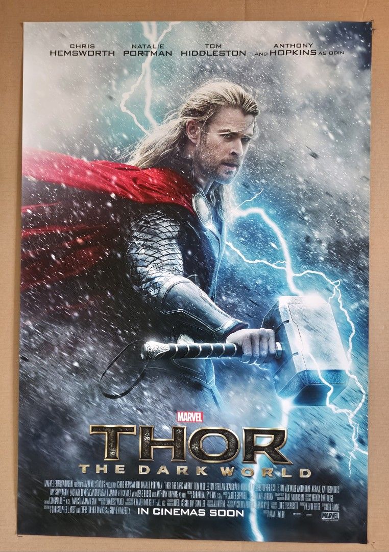 THOR: THE DARK WORLD (2013) (FINAL A) ORIGINAL MOVIE POSTER, Furniture ...