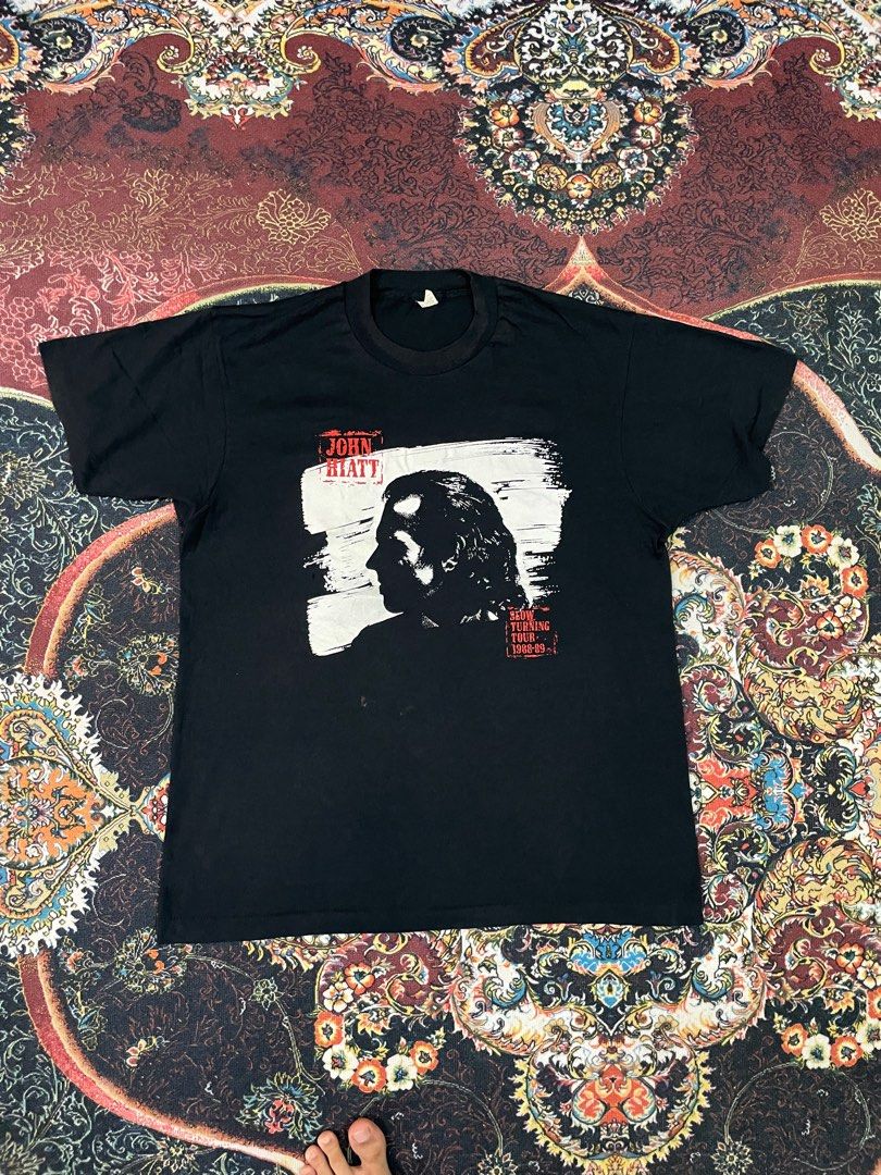 Vintage 80s John Hiatt, Men's Fashion, Tops & Sets, Tshirts & Polo ...