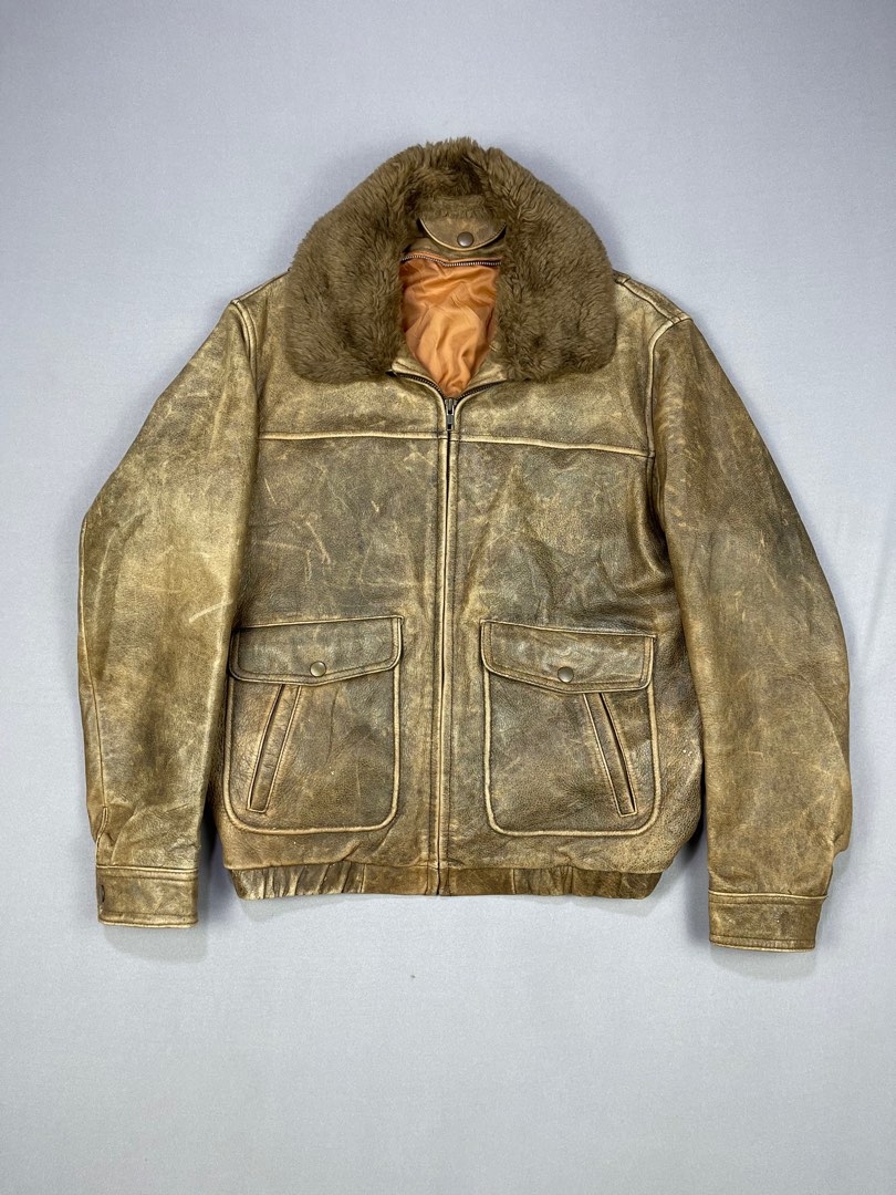 Vintage Type A-2 WWII Flight Jackets, Men's Fashion, Coats, Jackets and ...