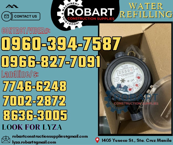 Water Refilling Station US Gallon Meter, Commercial & Industrial ...