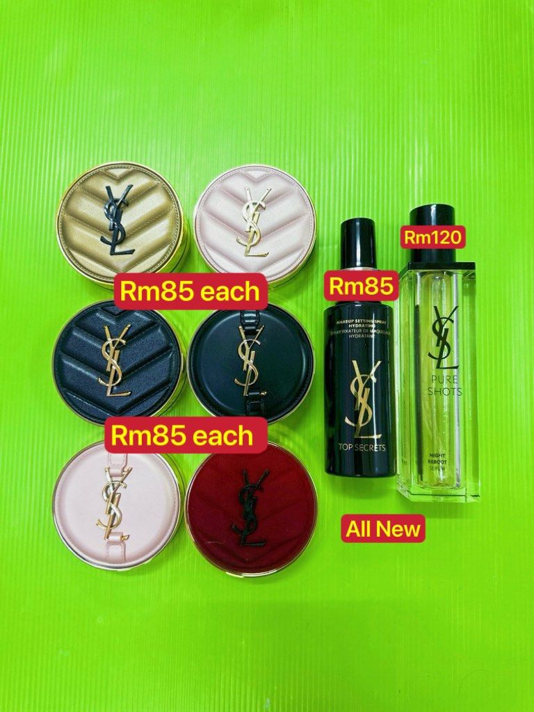 Ysl luminous matte glow pact high cover coverage mesh cushion makeup ...