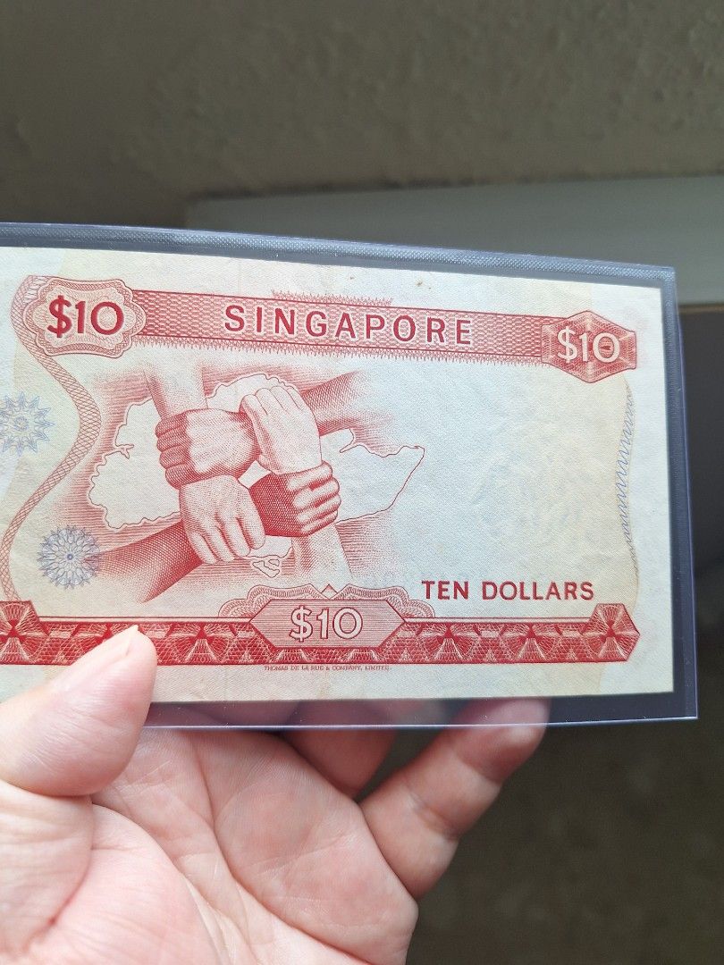 $10 orchid series Singapore currency ten dollars old banknote notes ...