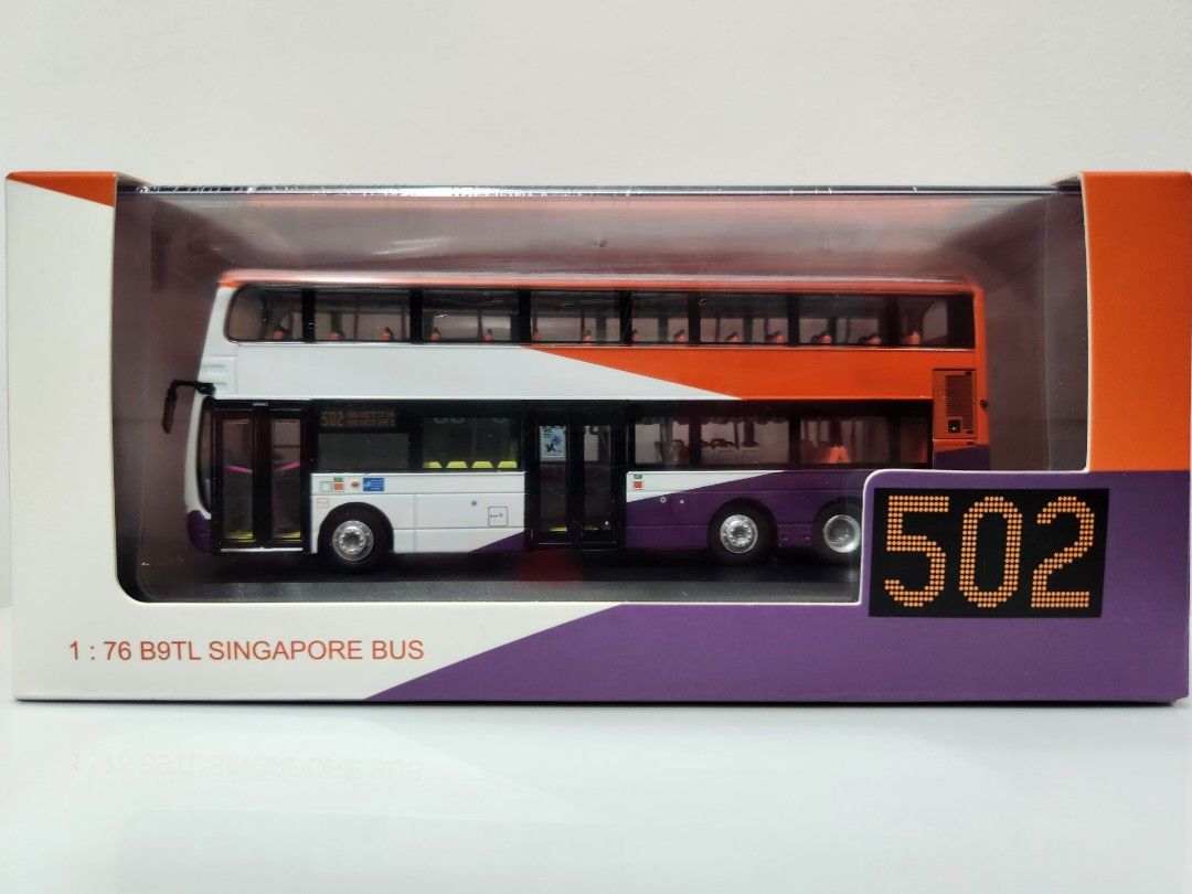 1:76 scale Singapore Volvo B9TL Double Decker bus model (SBS Transit ...