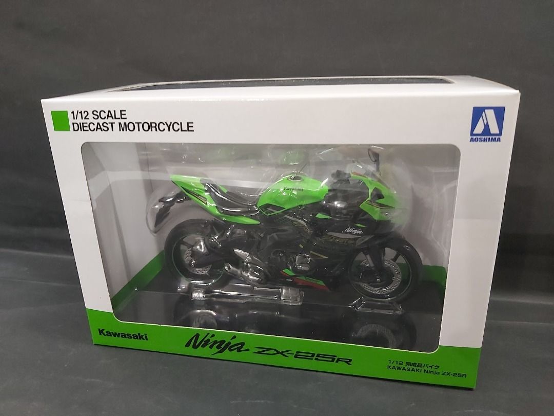 全新 青島文化 Aoshima -1/12 川崎忍者 Kawasaki Ninja ZX-25R (3色可選) Diecast Motorcycle [AO-10969 Lime Green ...