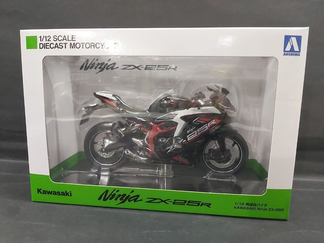 全新 青島文化 Aoshima -1/12 川崎忍者 Kawasaki Ninja ZX-25R (3色可選) Diecast Motorcycle [AO-10969 Lime Green ...