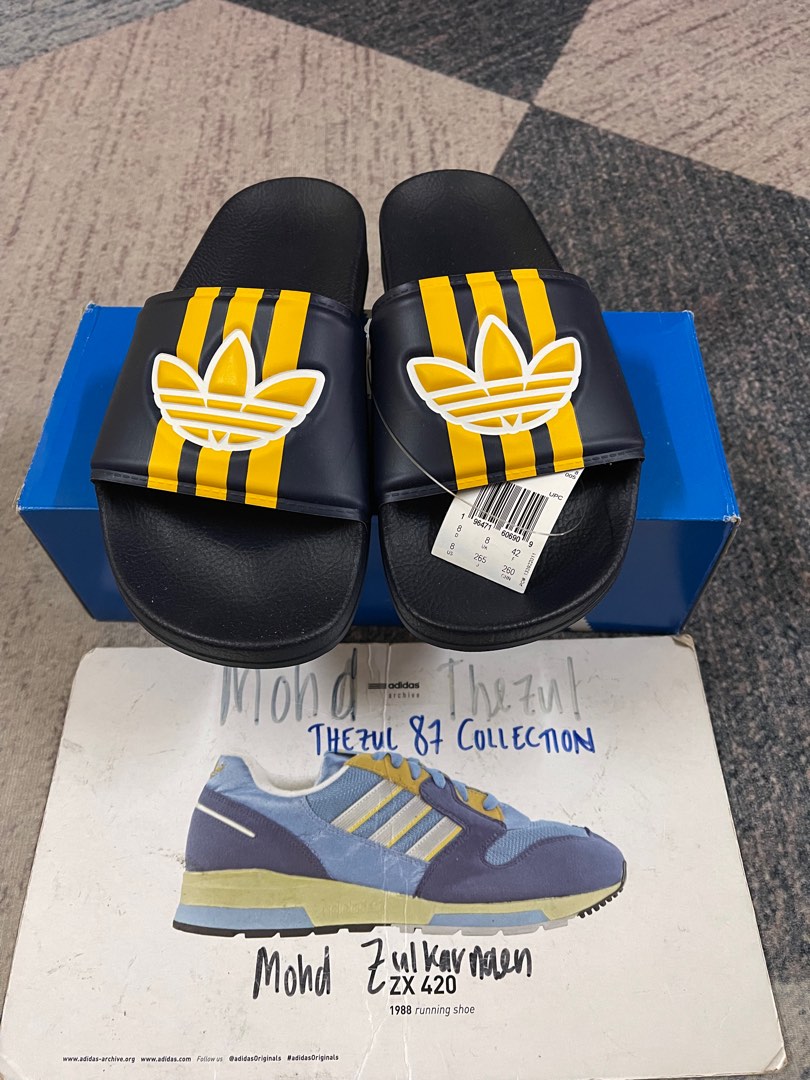 ADIDAS ORIGINAL TREFOIL ADILETTE SLIDES, Men's Fashion, Footwear ...