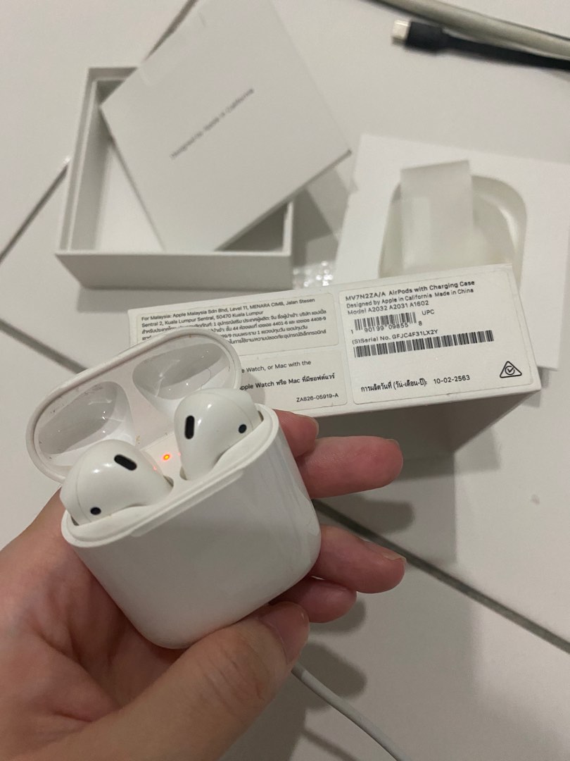 Airpod Real Apple AirPod (Free Case), Audio, Earphones on Carousell