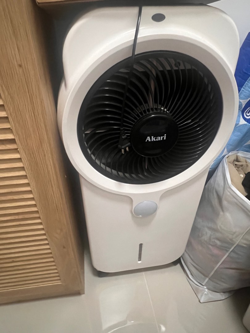 Akari electric fan with emergency light, Furniture & Home Living ...
