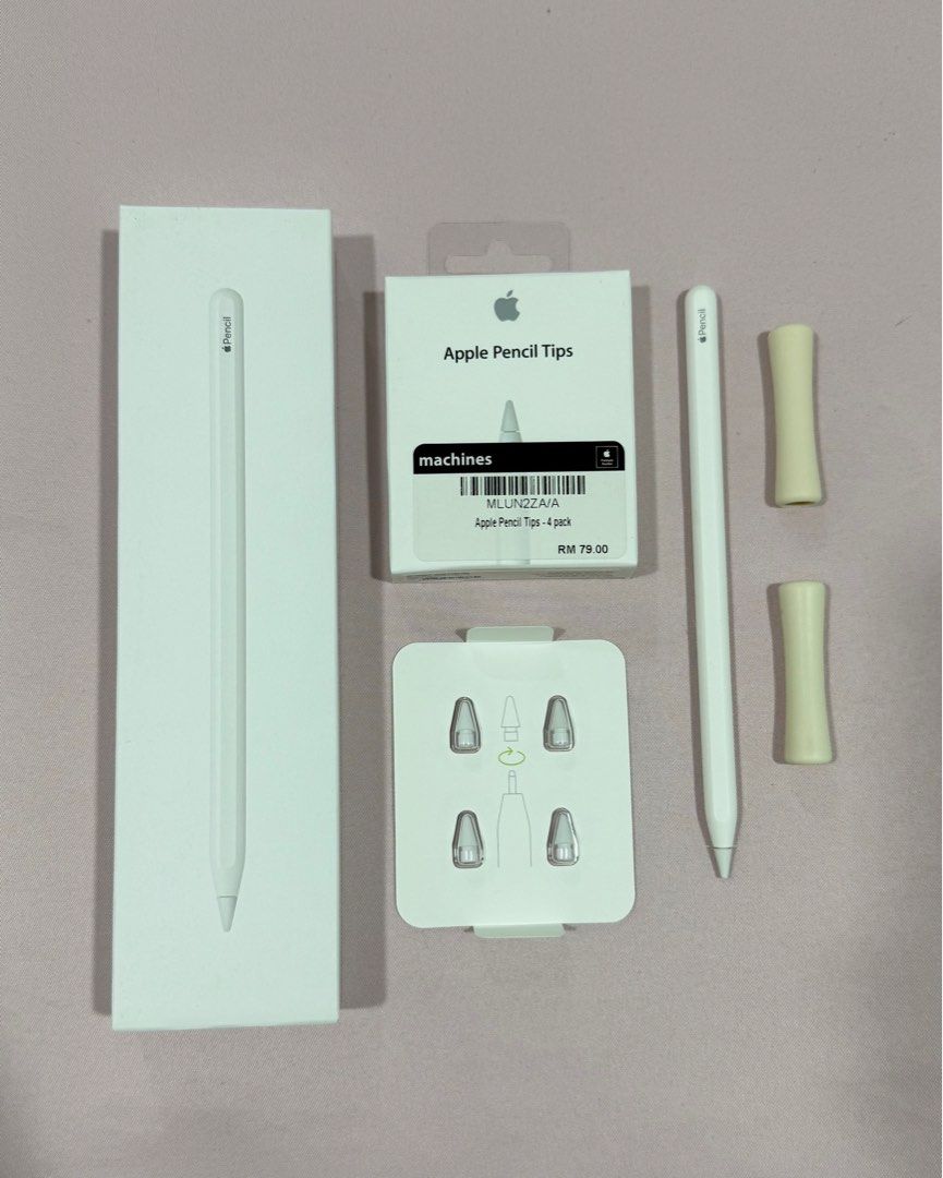 Apple Pencil (2nd Gen) with 4 new pencil tips, Mobile Phones & Gadgets ...
