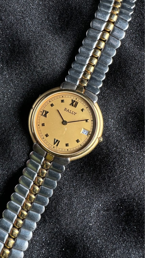 Bally Art Deco Watch 2 tone, Men's Fashion, Watches & Accessories ...