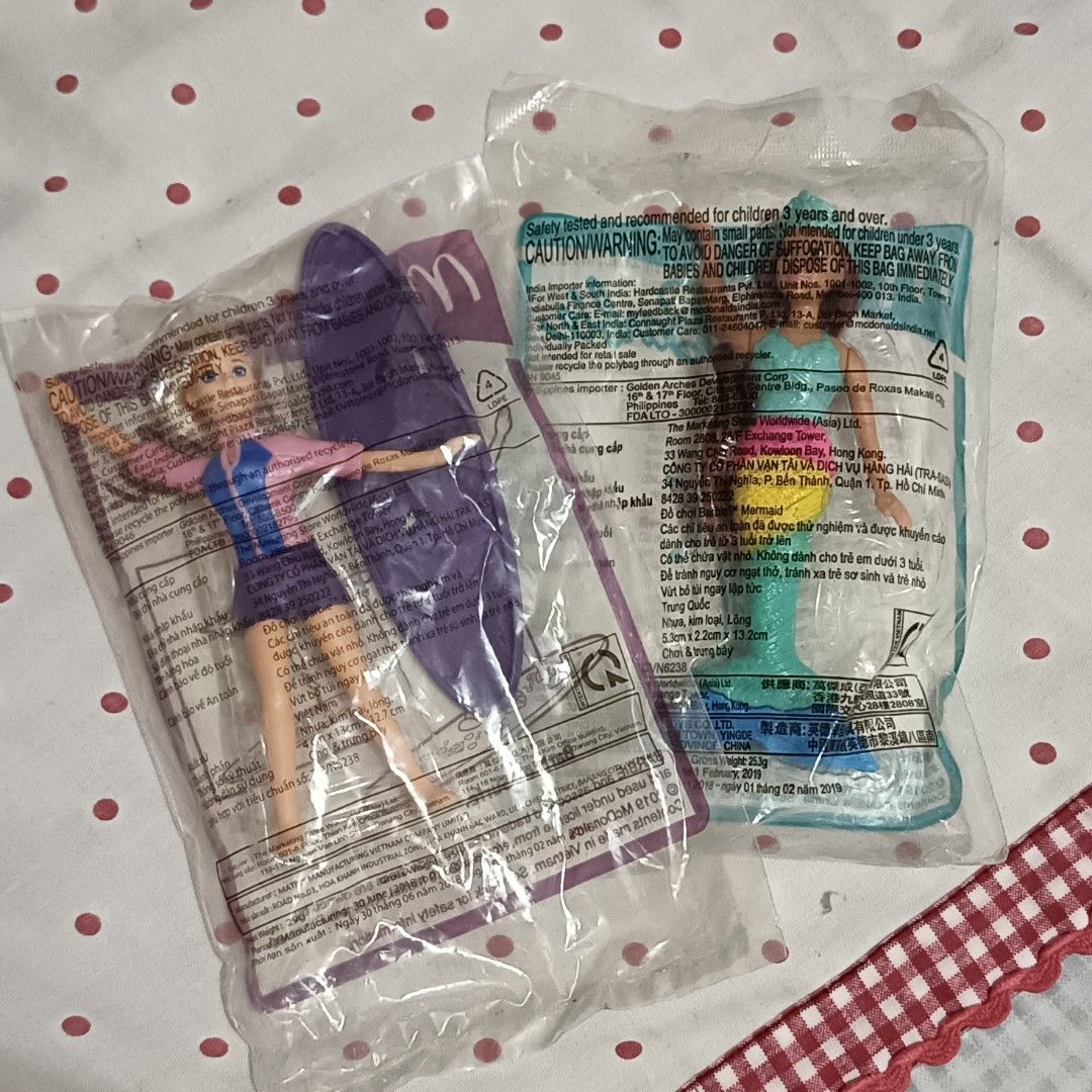 Barbie McDonald's Happy Meal Toy (2019 Edition) Surfer Barbie and ...