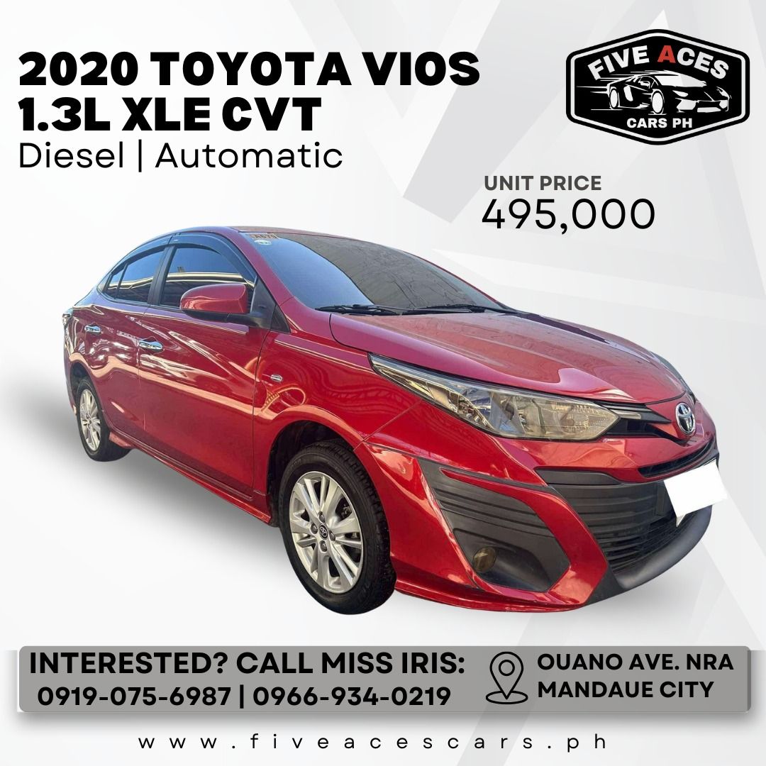 cebu 2020 Toyota Vios 1.3L XLE CVT Automatic Transmission Auto, Cars ...