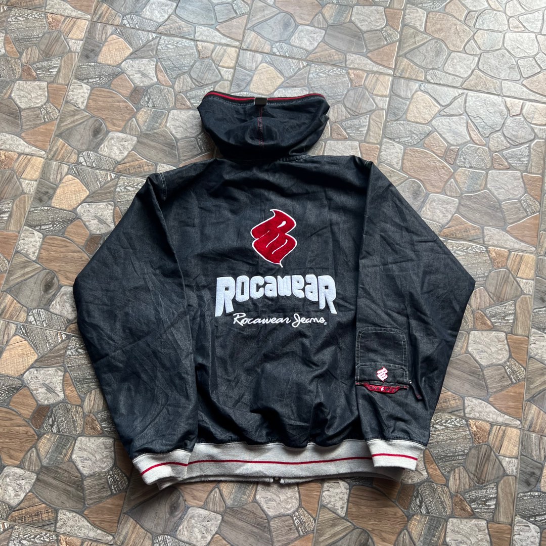 Crazy Y2K Rocawear Jeans Denim Shiny Jacket, Men's Fashion, Coats, Jackets and Outerwear on ...