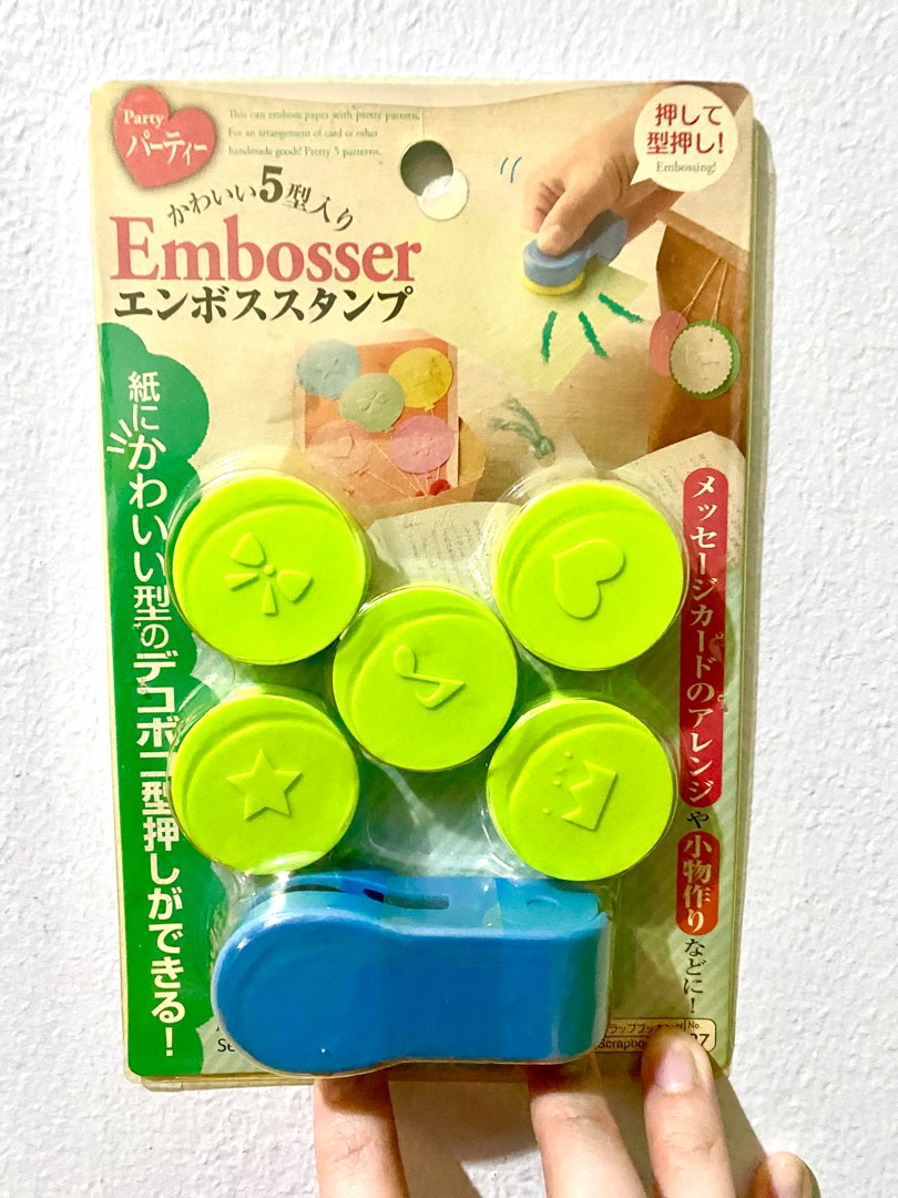 Daiso Craft Embosser - cards, bookmarks, Hobbies & Toys, Stationery ...