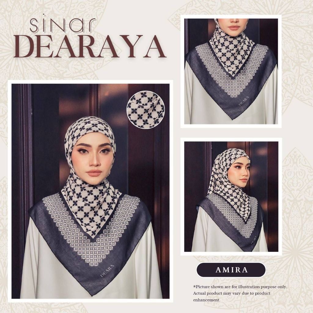 Deara Hijab Sinar Edition code Amira, Women's Fashion, Muslimah Fashion ...