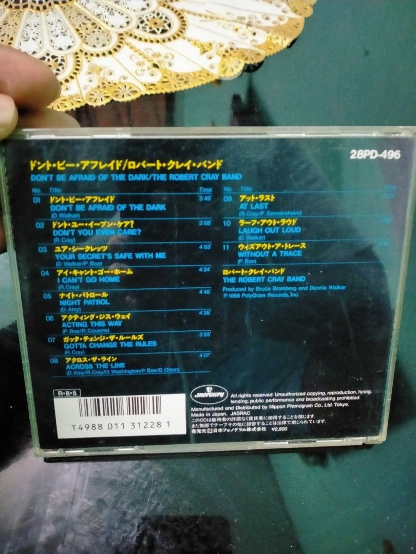 Don't Be Afraid of the Dark by Robert Cray CD, Aug-1988, Hobbies & Toys ...