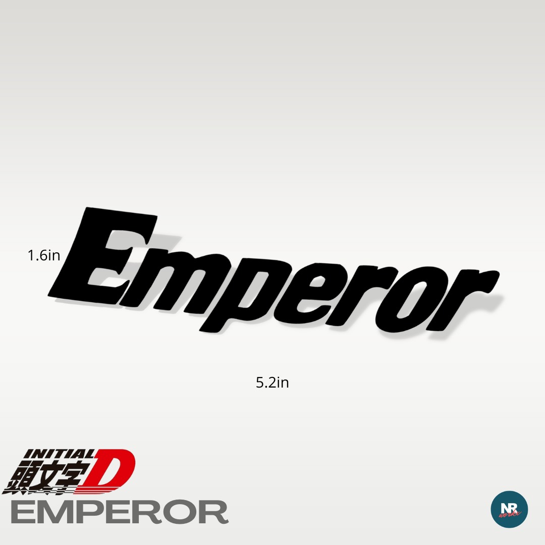 Emperor Initial D Racing Anime Vinyl Decal, Hobbies & Toys, Stationary ...