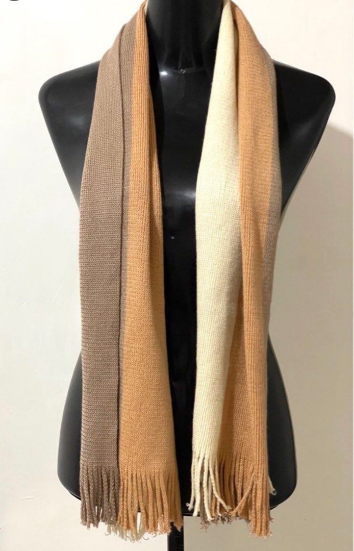 FIBER KNIT SCARF; SHAWL; made in Japan - WOOL & ACRYLIC, Women's ...