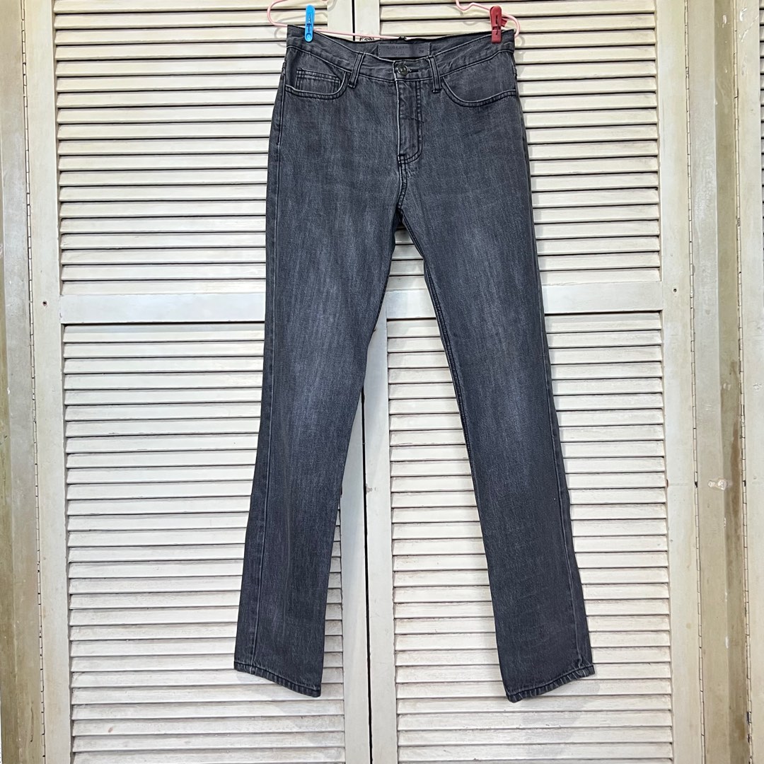 Giordano Denim/Maong Pants/Jeans in Washed Dark Gray, Men's Fashion ...