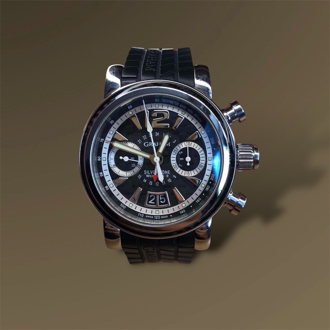 GRAHAM SILVERSTONE GMT CHRONOGRAPH AUTOMATIC WATCH, Men's Fashion ...