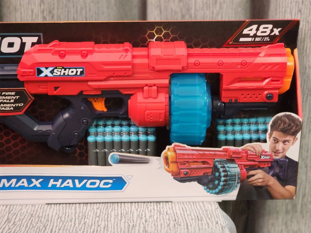 Gun ZURU X-Shot Excel Max Havoc Blaster, Hobbies & Toys, Toys & Games ...