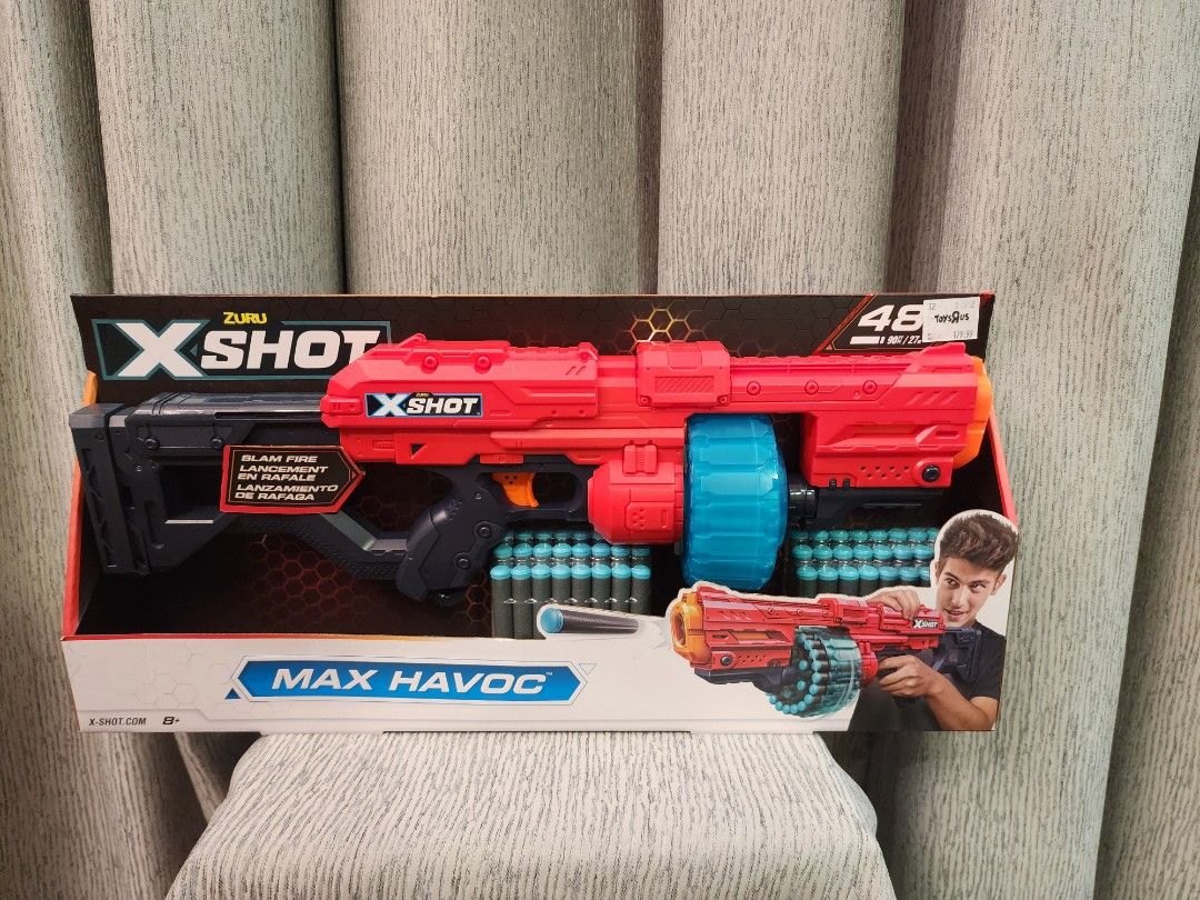 Gun ZURU X-Shot Excel Max Havoc Blaster, Hobbies & Toys, Toys & Games ...