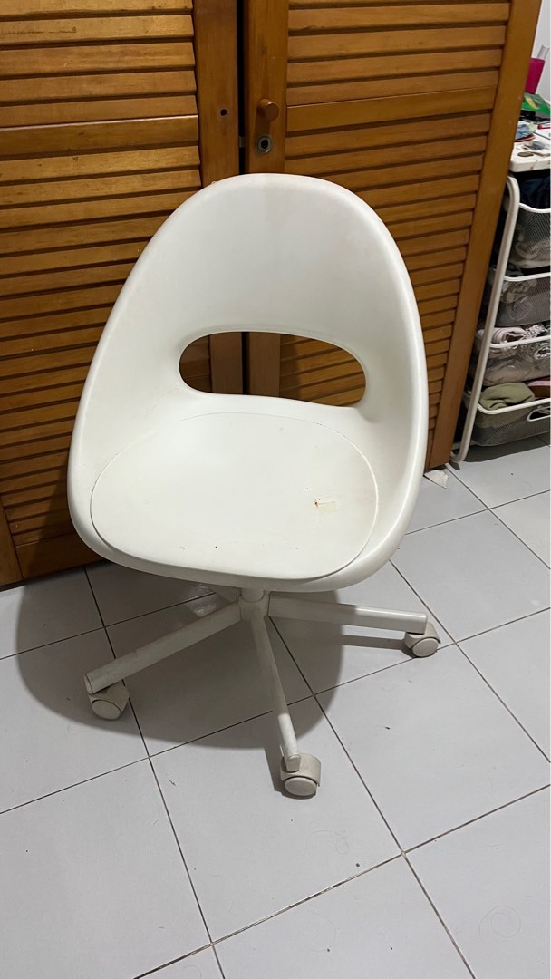 IKEA Study Chair White, Perabotan Rumah di Carousell