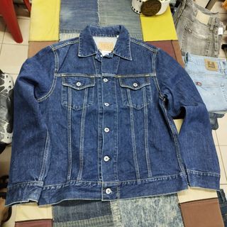 Iron heart snap button denim Western Jacket, Men's Fashion, Coats ...