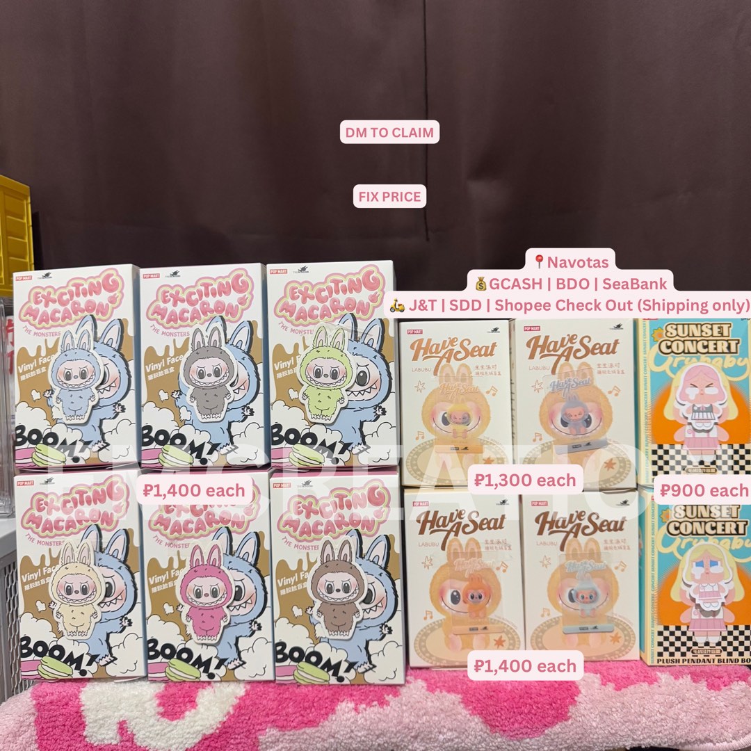 Labubu v1 & v2 | Sunset Concert, Hobbies & Toys, Toys & Games on Carousell