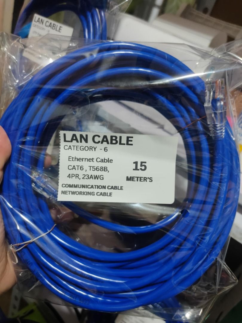 Lan Cable Networking Cables CAT6 10 meters - 100 meters ready to use ...