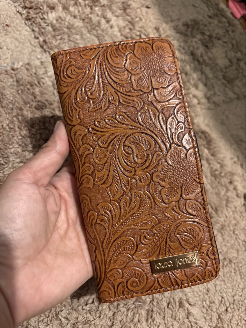 LAURA JONES LONG WALLET, Luxury, Bags & Wallets on Carousell