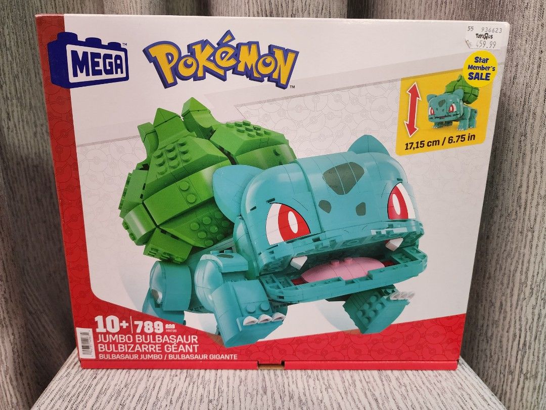 LEGO MEGA Pokemon Jumbo Bulbasaur Building Set, Hobbies & Toys, Toys ...
