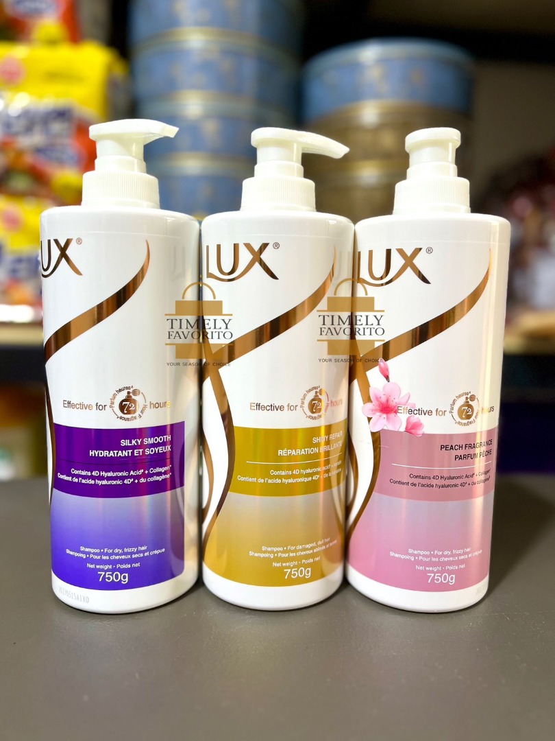 Lux Silky Smooth/Shiny Repair/Peach Shampoo 750g, Beauty & Personal Care, Bath & Body, Bath on ...