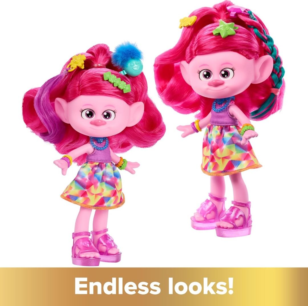 Mattel DreamWorks Trolls Band Together Doll & 15+ Accessories, Hair ...